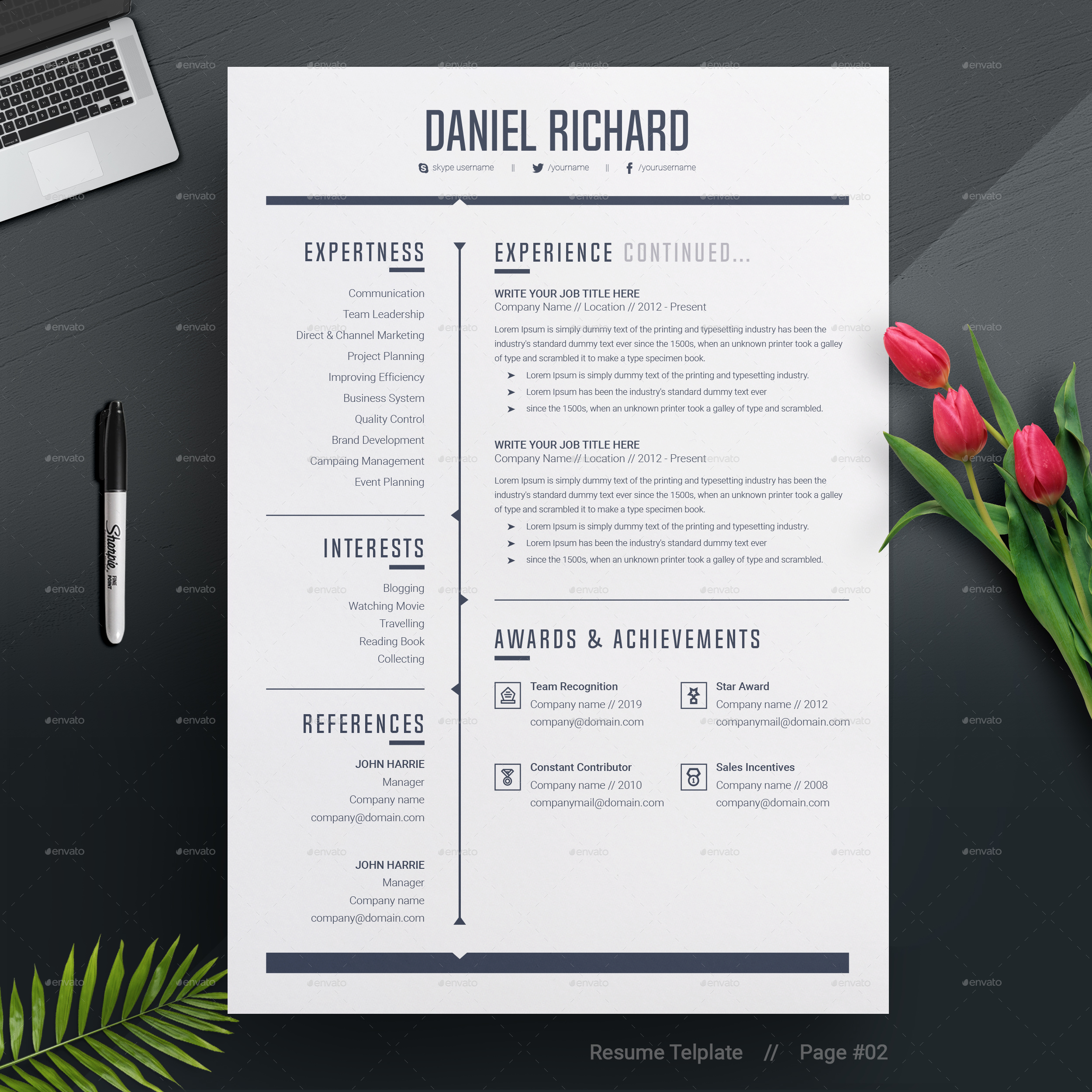 Resume Template, Print Templates | GraphicRiver