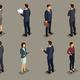 Isometric People Isometric Businessmen, Vectors | GraphicRiver