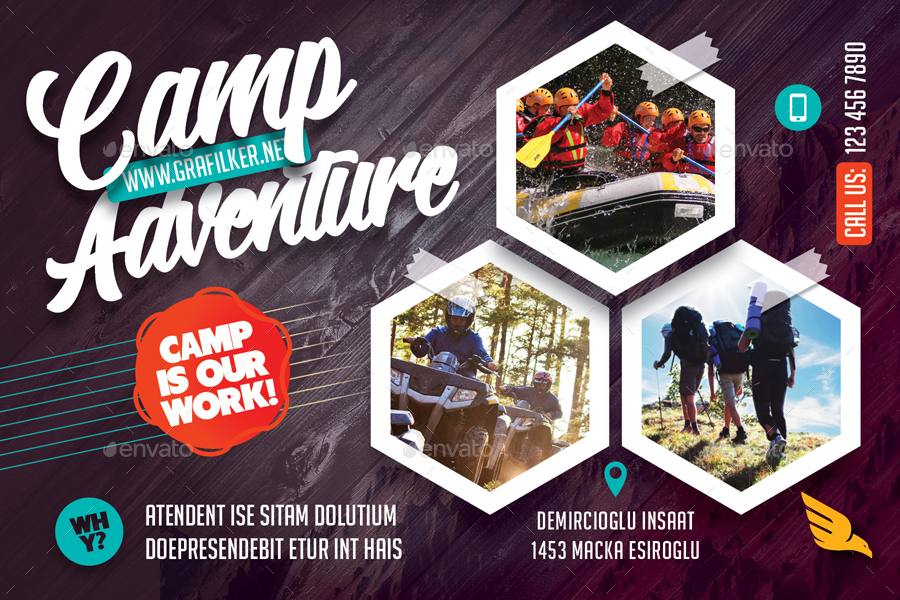 Camping Adventure Flyer Bundle Templates, Print Templates | GraphicRiver