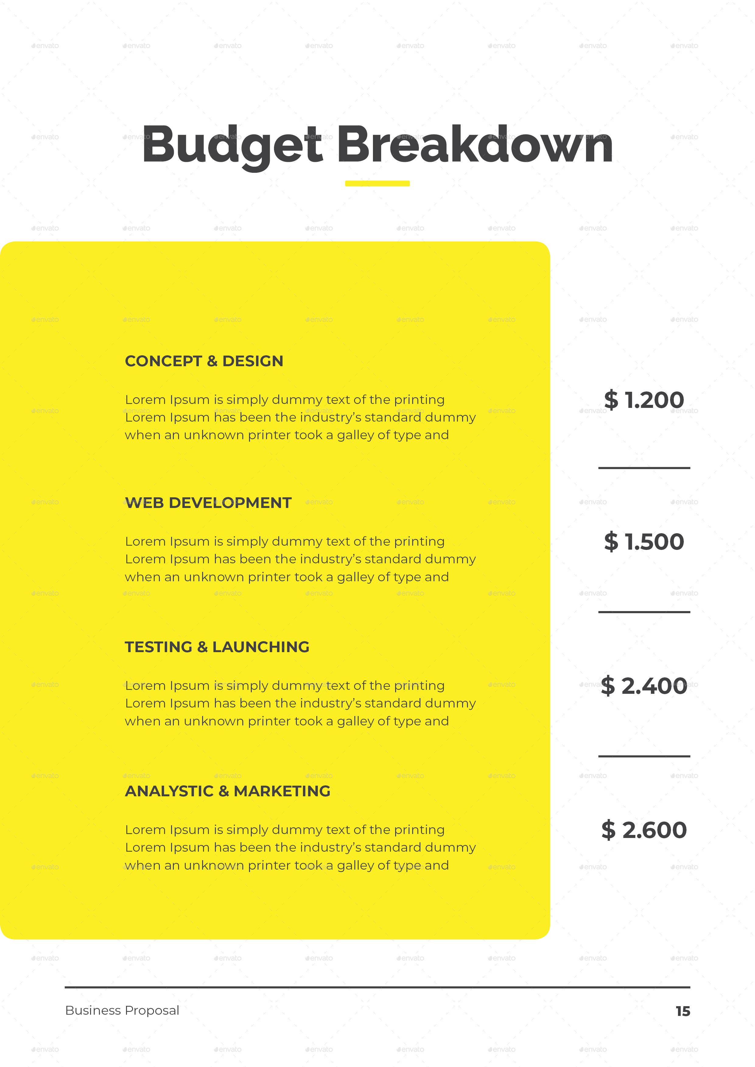 Project Propossal by maculinc | GraphicRiver