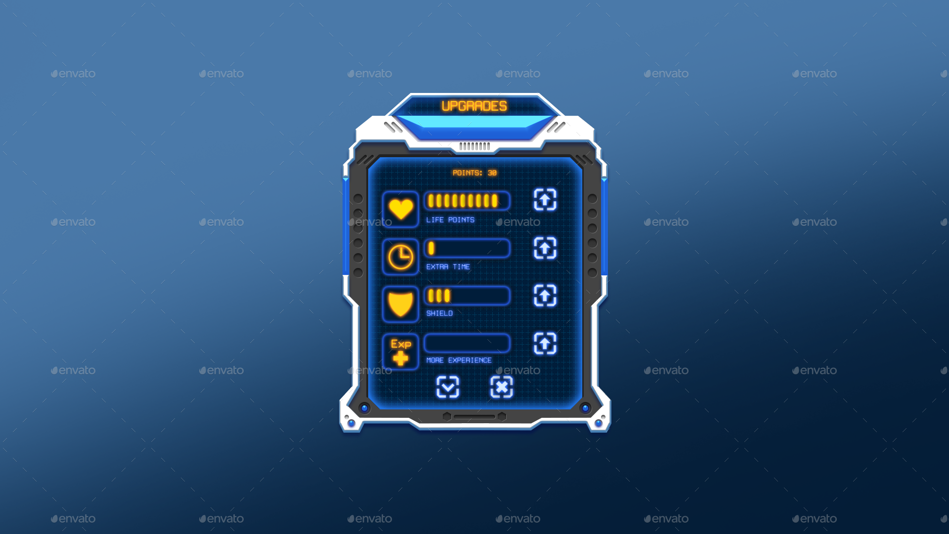 Sci-fi Game UI Pack, Game Assets | GraphicRiver