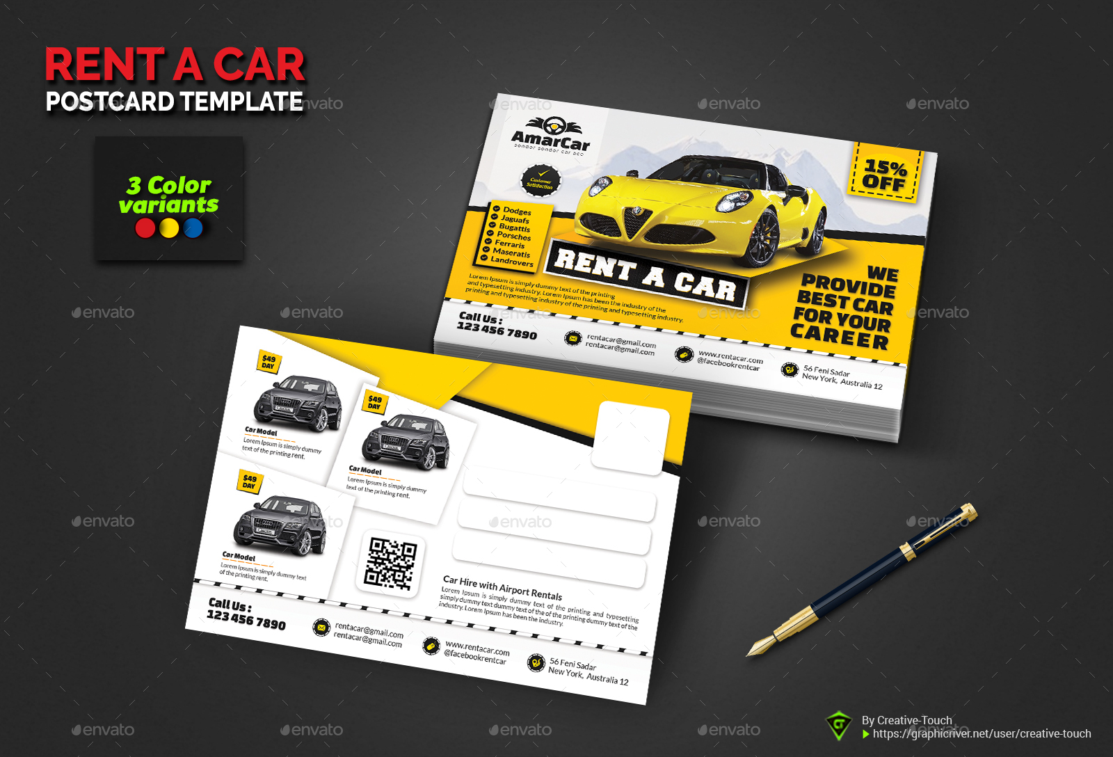 Rent a Car Advertising Bundle Vol.5, Print Templates | GraphicRiver