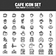 CAFE ICON SET, Icons | GraphicRiver