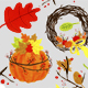 Autumn objects and patterns, Graphics | GraphicRiver