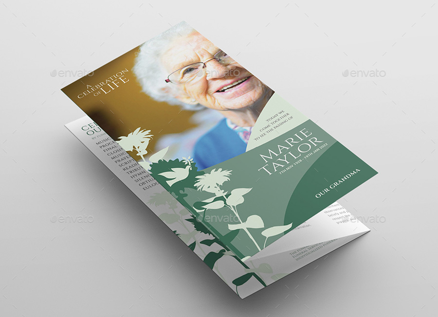 Funeral Service Trifold Brochure Template, Print Templates | GraphicRiver