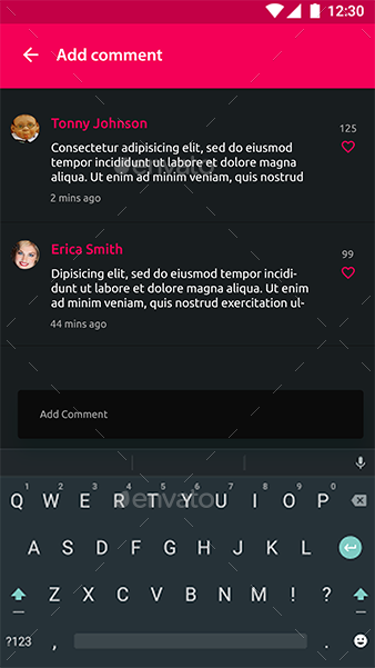 GIF Sharing App UI Kit| Social Media App UI Kit | GIF World, Web Elements