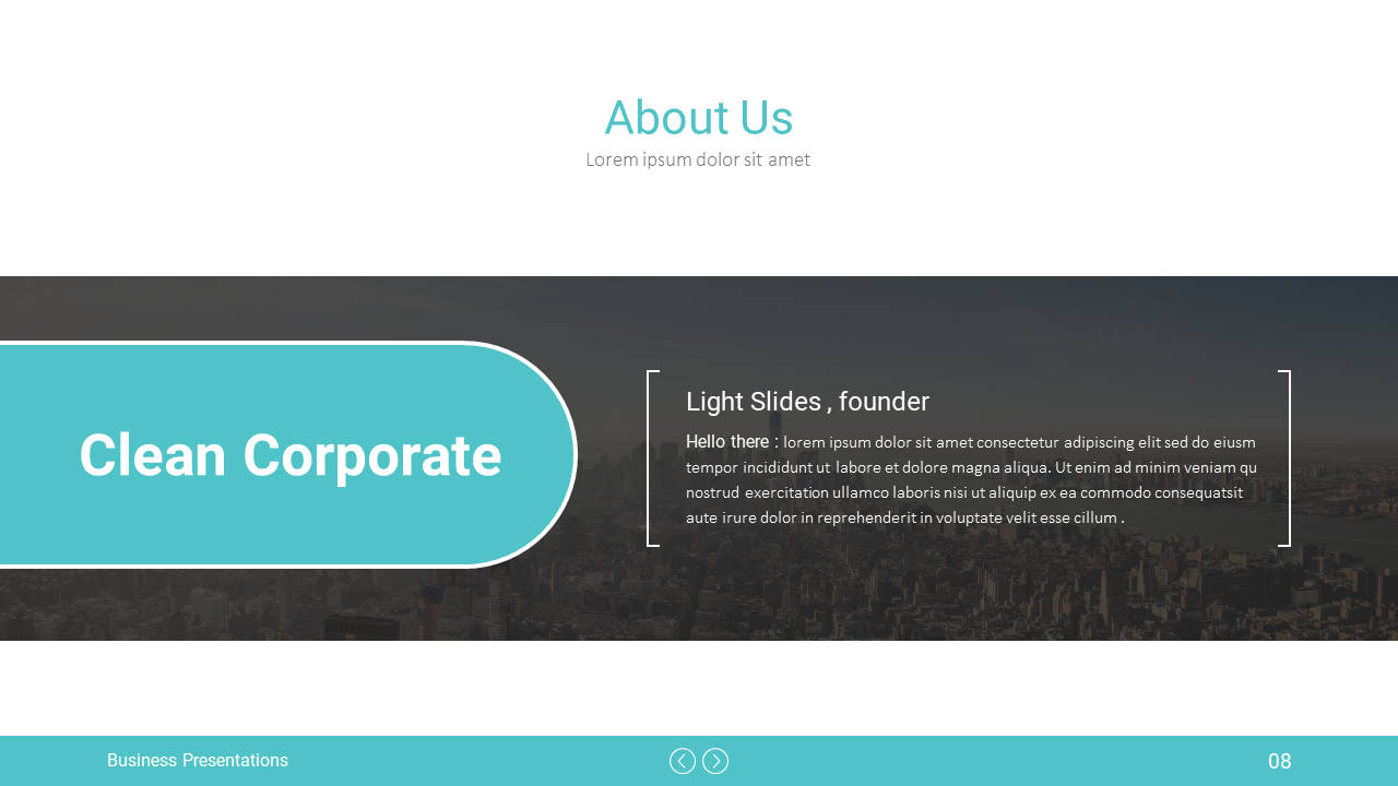 Clean Corporate Presentation Template, Presentation Templates ...