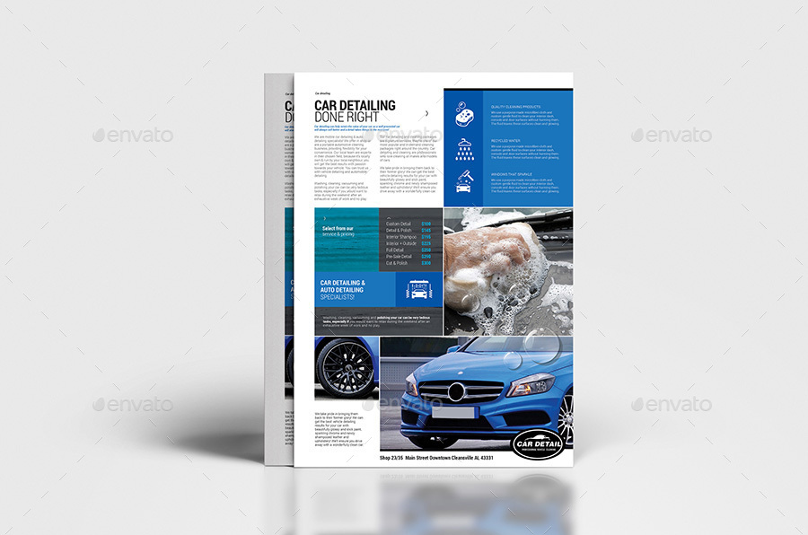 Car Detailing Poster / Flyer, Print Templates | GraphicRiver