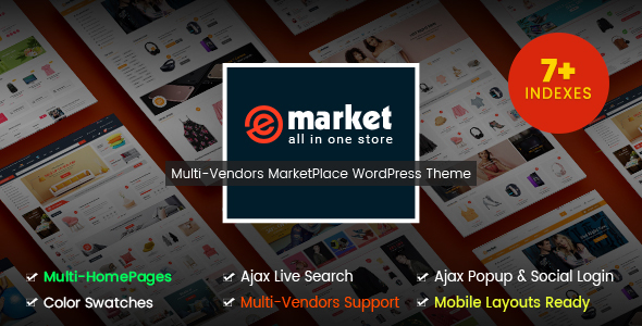 eMarket - The eCommerce & Multi-purpose MarketPlace WordPress Theme ...