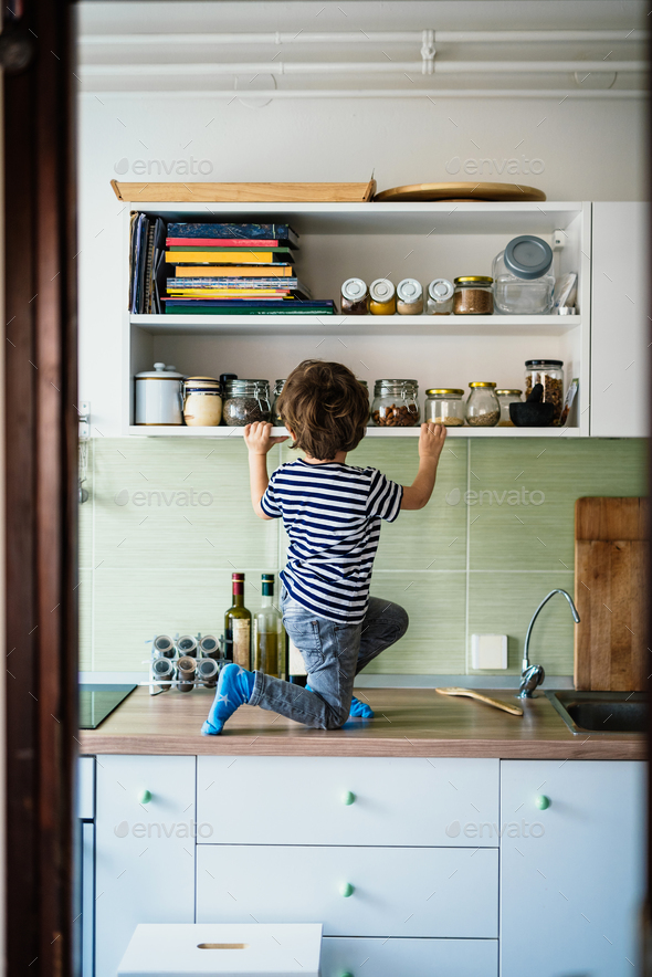 Boy in kitchen Stock Photo by viki2win | PhotoDune