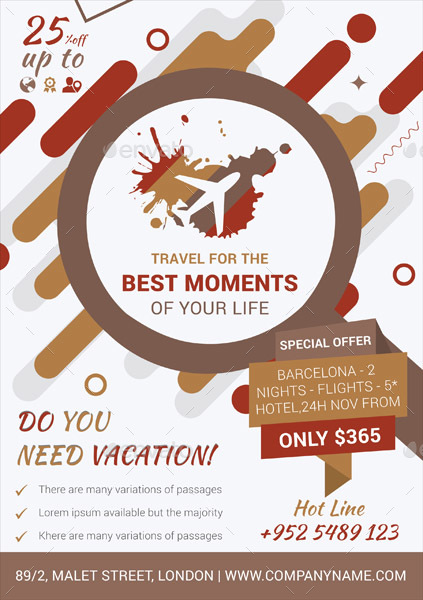 Travel Poster Template, Print Templates | GraphicRiver