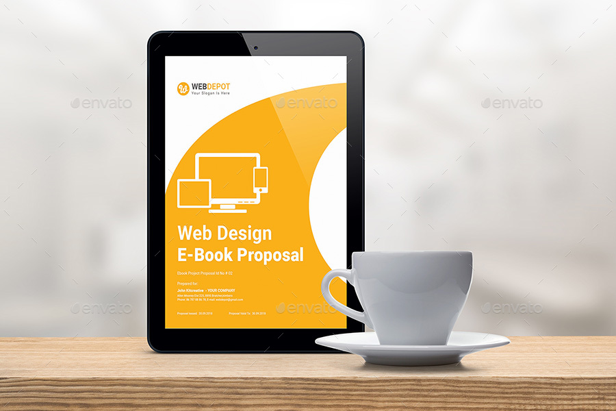 E-Book Web Design Proposal, ePublishing | GraphicRiver