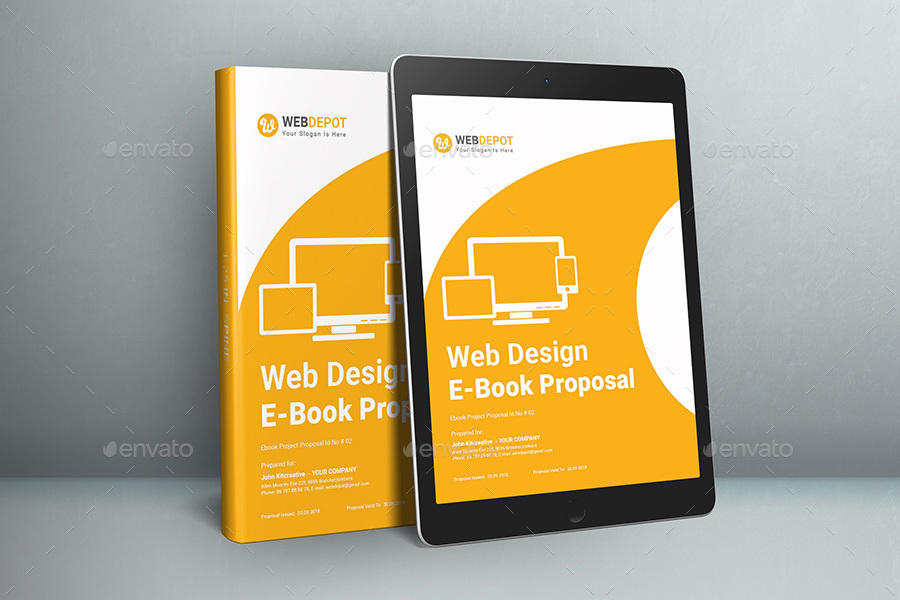 E-Book Web Design Proposal, ePublishing | GraphicRiver