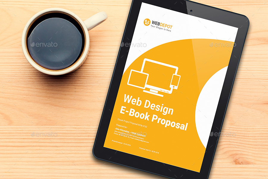E-Book Web Design Proposal, ePublishing | GraphicRiver