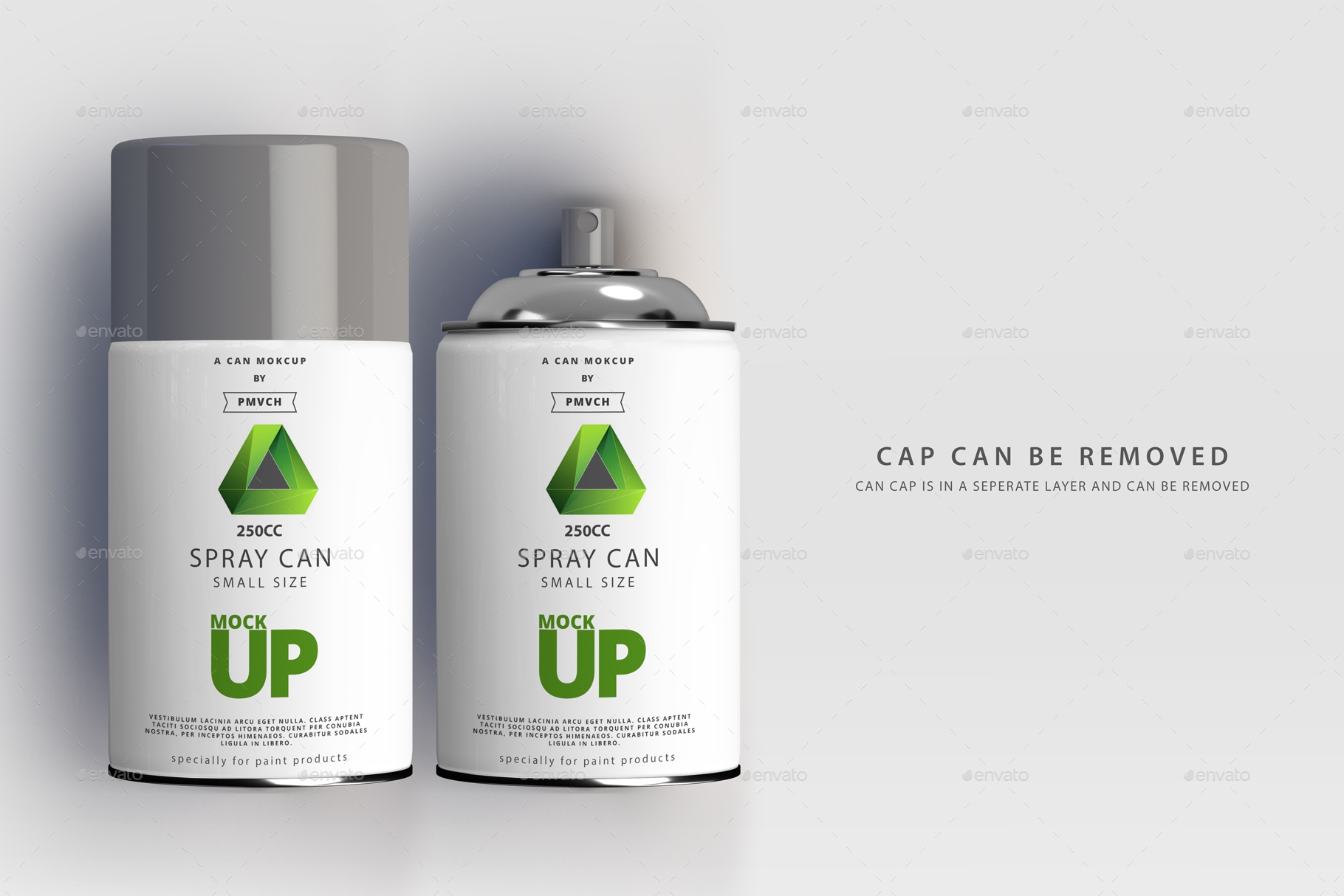 Spray Can Mockup - Small, Graphics | GraphicRiver