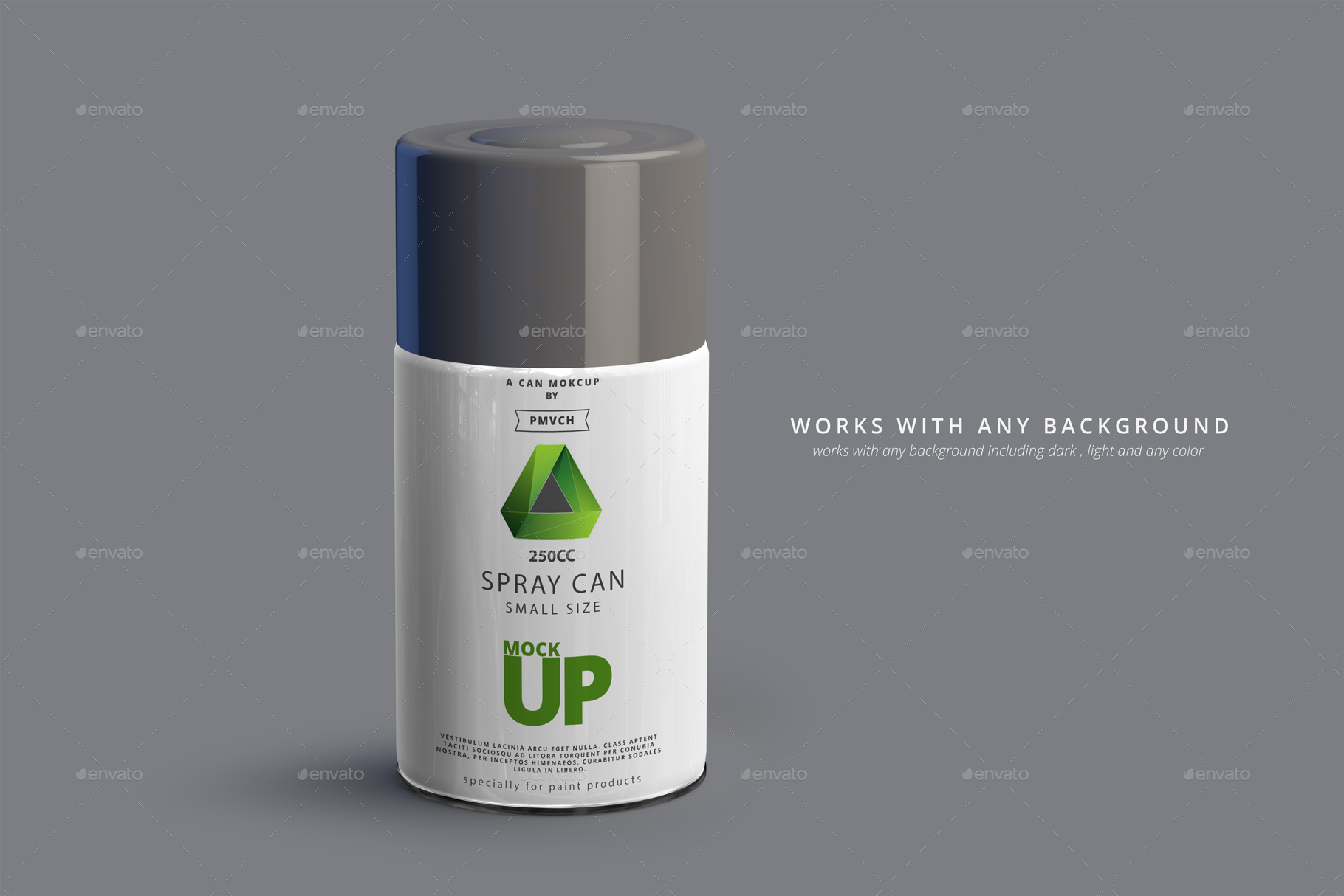 Spray Can Mockup - Small, Graphics | GraphicRiver