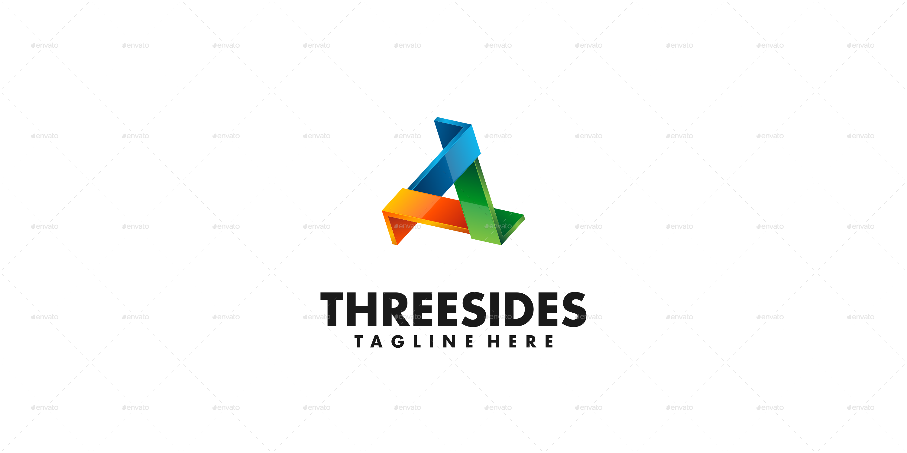 ThreeSides Logo Template, Logo Templates | GraphicRiver