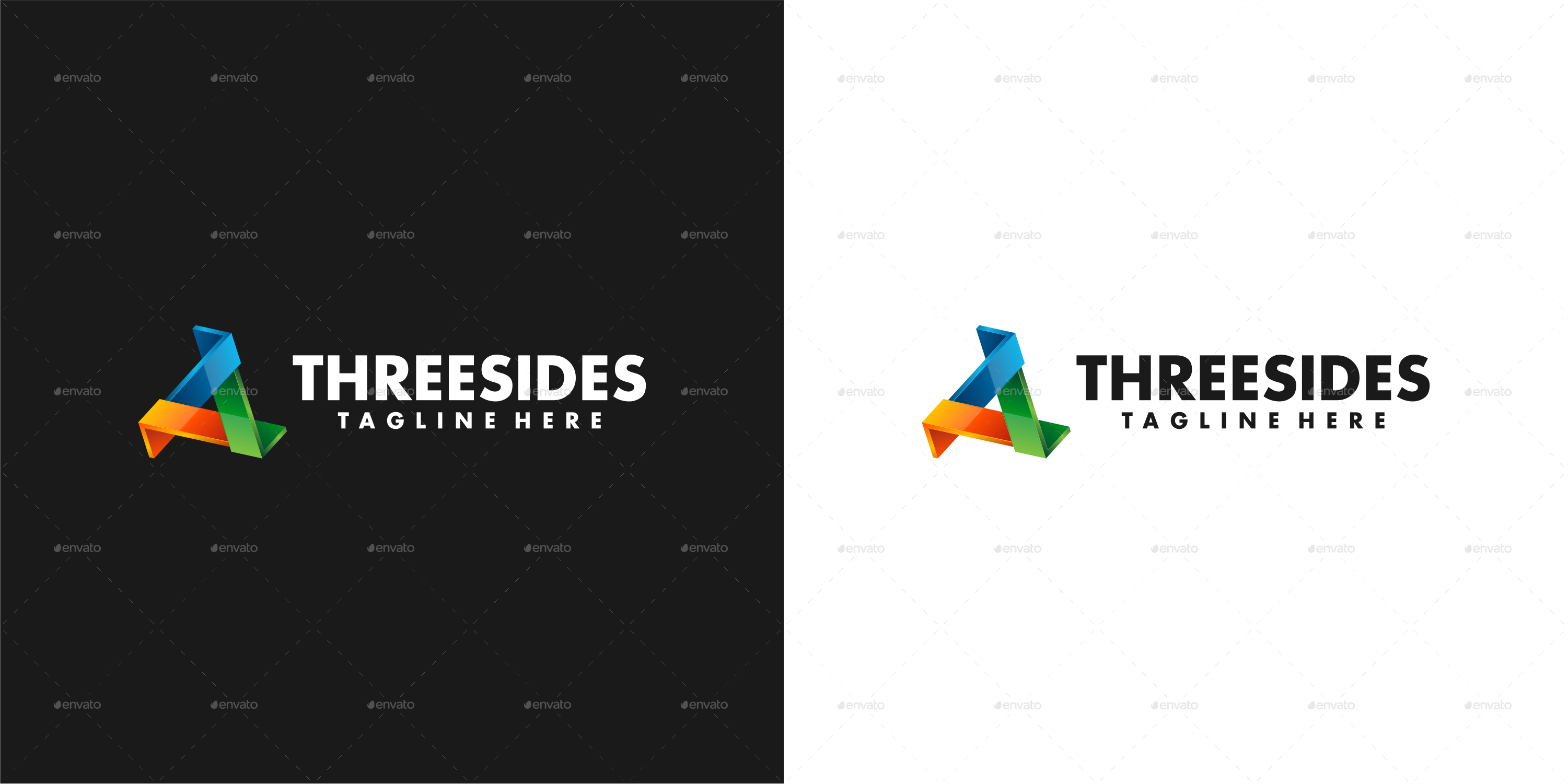 ThreeSides Logo Template, Logo Templates | GraphicRiver
