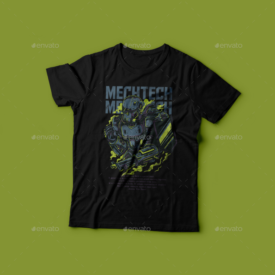 Mech Tech T-Shirt Design, T-Shirts | GraphicRiver