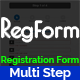RegForm - Advanced Multi Step Registration HTML Ajax Form by mgscoder