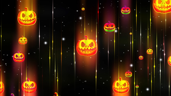 Halloween Neon Background, Motion Graphics | VideoHive