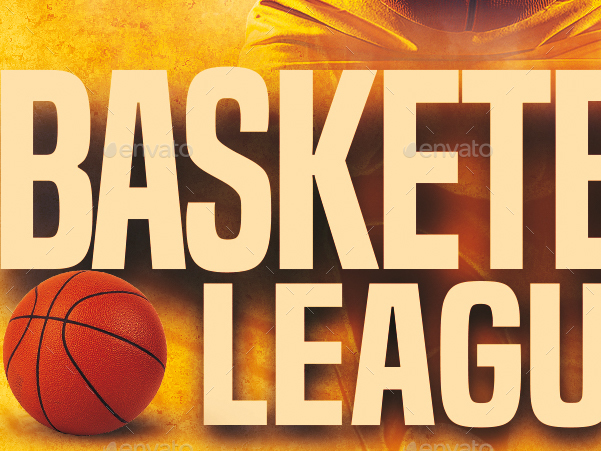 Basketball League Flyer, Print Templates | GraphicRiver