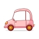 Pink Cartoon Car, Vectors | GraphicRiver
