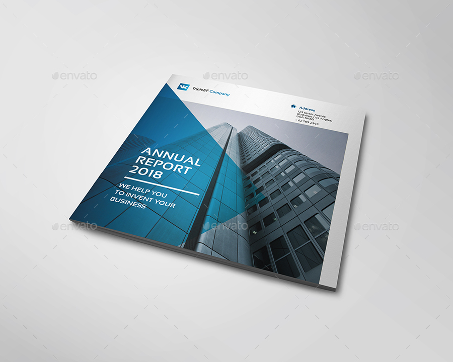 Square Annual Report, Print Templates | GraphicRiver