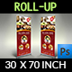 Indian Restaurant Signage Banner Roll Up Template Vol.2, Print Templates