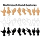 Chart Showing Multi-touch Hand Gestures, Vectors | GraphicRiver