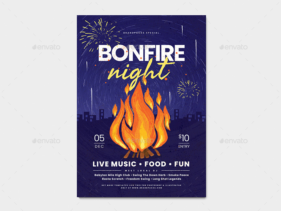 Bonfire Night Flyer / Poster by BrandPacks | GraphicRiver