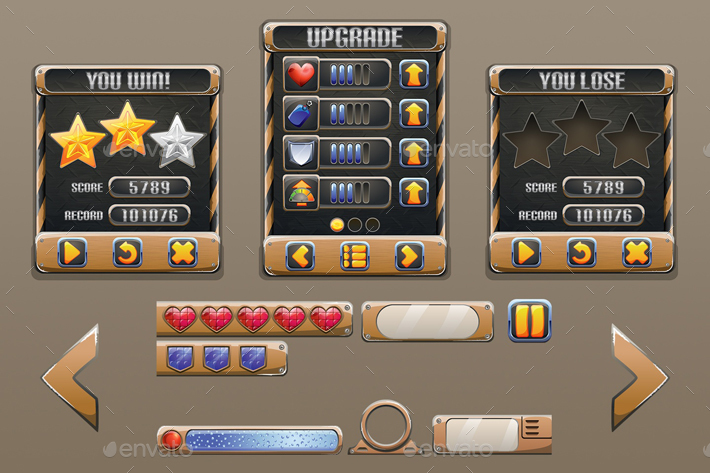 Racing Game UI, Game Assets | GraphicRiver