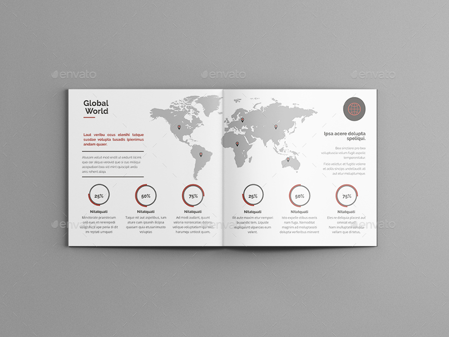 Red Company Profile, Print Templates | GraphicRiver