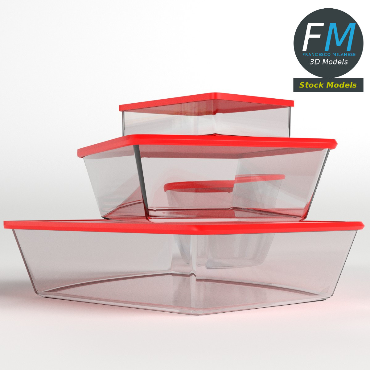 Food containers set by FrancescoMilanese85 | 3DOcean