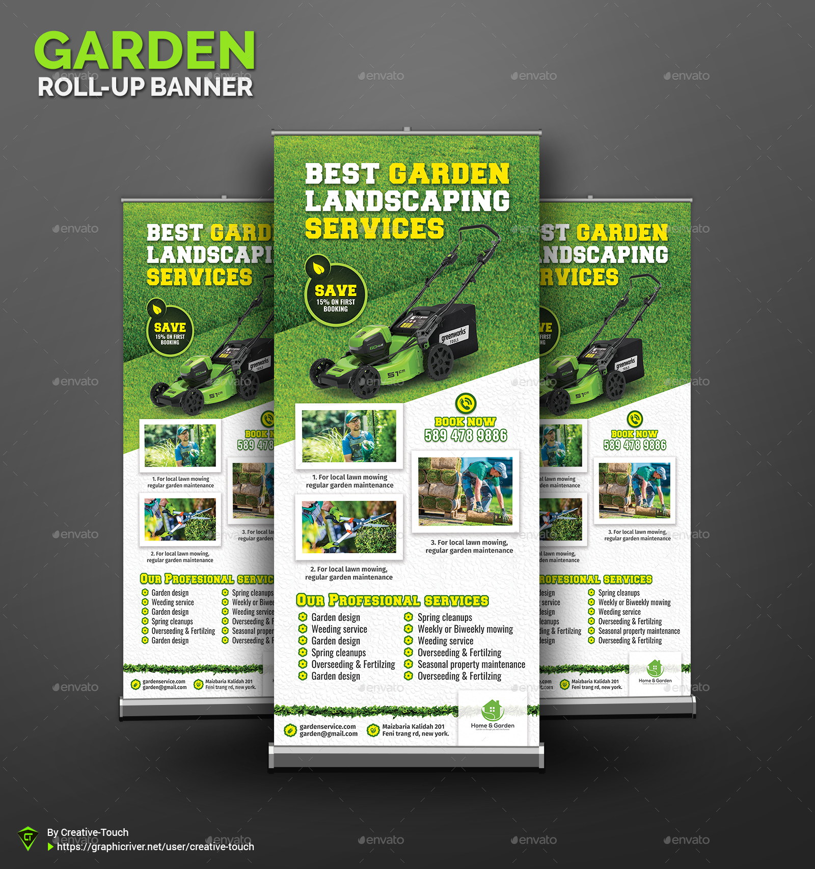Garden Landscape Advertising Bundle Vol.3, Print Templates | GraphicRiver