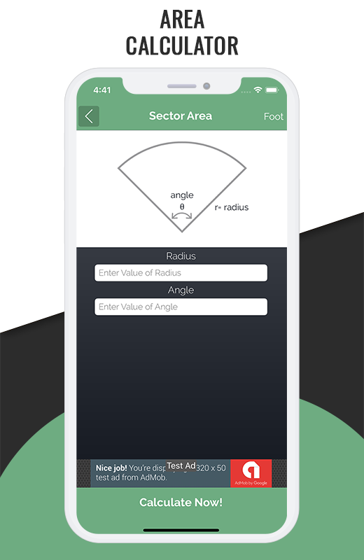 Area Calculator for iOS - Full Application with PSD by ExpressTemplate