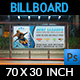 Surf Training Billboard Template, Print Templates | GraphicRiver