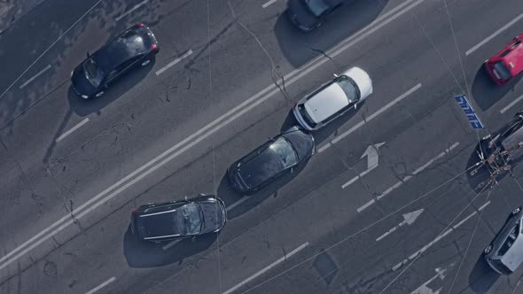 Twocar Crashup Closeup Top View Drone Shot, Stock Footage | VideoHive