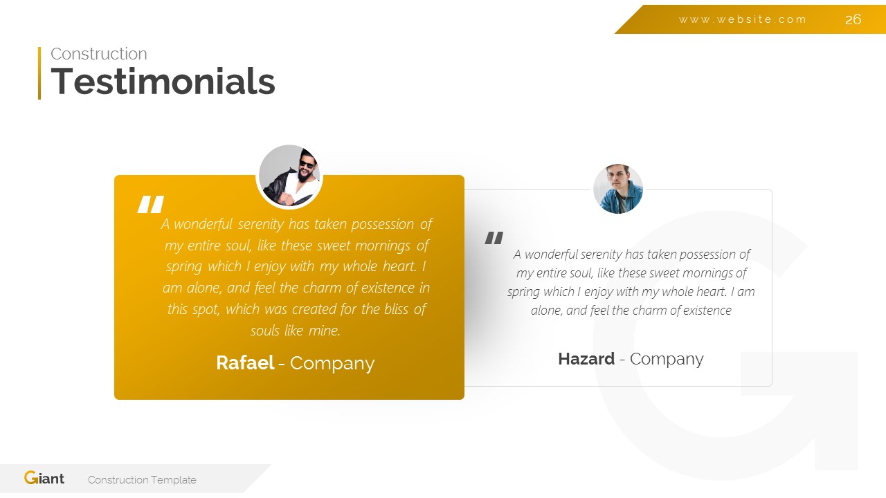 Giant Construction PowerPoint Presentation Template, Presentation Templates