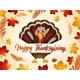 Happy Thanksgiving Turkey in Autumn, Vectors | GraphicRiver