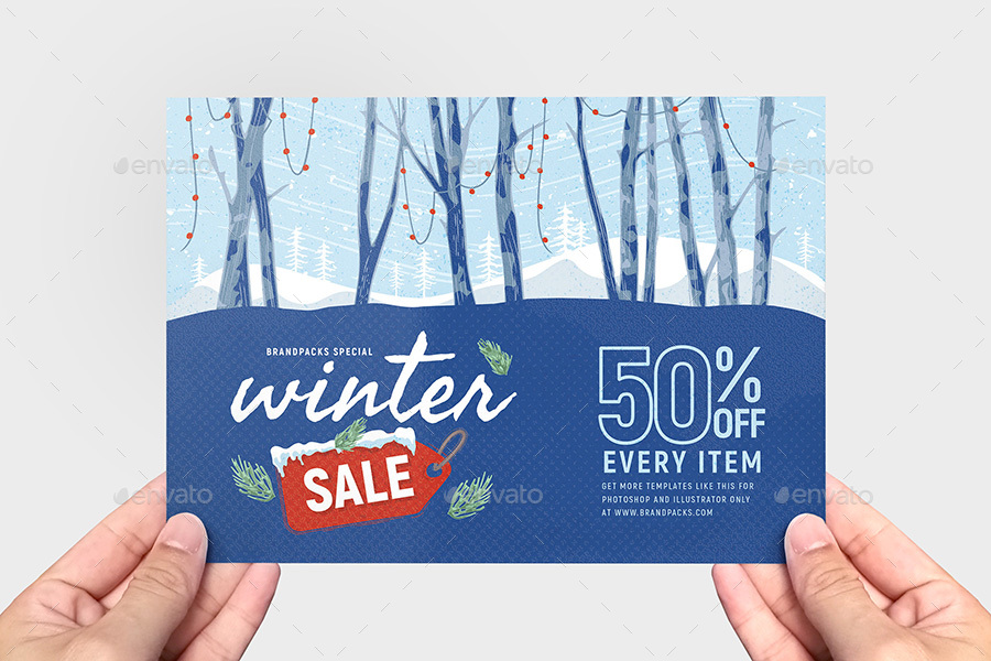 Winter Sale Flyer Template, Print Templates | GraphicRiver