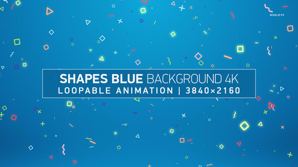 Shapes Blue Background, Motion Graphics | VideoHive