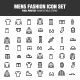 Mens Fashion Icon Set, Icons | GraphicRiver