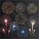 Set of Isolated Fireworks, Vectors | GraphicRiver