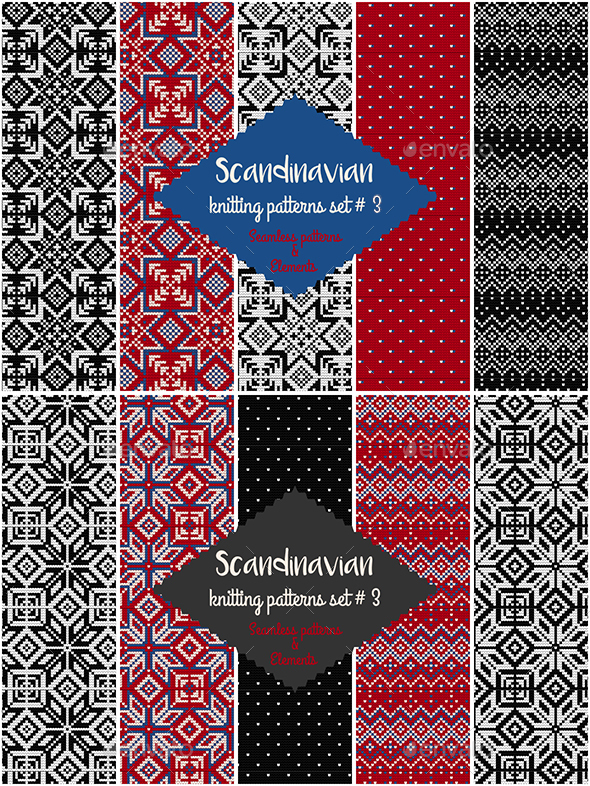 30 Scandinavian Knitting Patterns in Classic Colors, Graphics ...