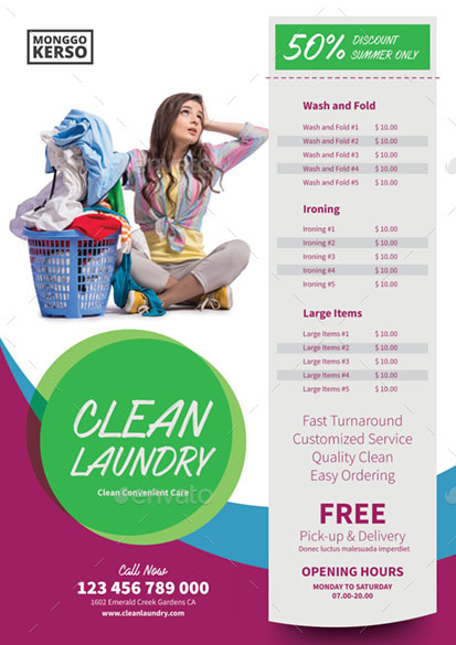 Laundry, Print Templates | GraphicRiver