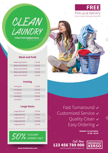 Laundry, Print Templates | GraphicRiver