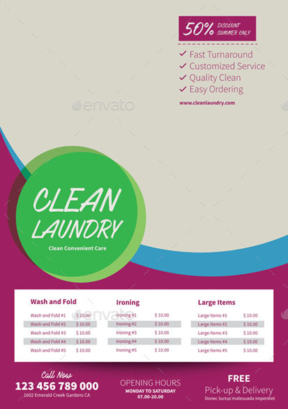 Laundry, Print Templates | GraphicRiver