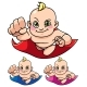Super Baby Isolated, Vectors | GraphicRiver