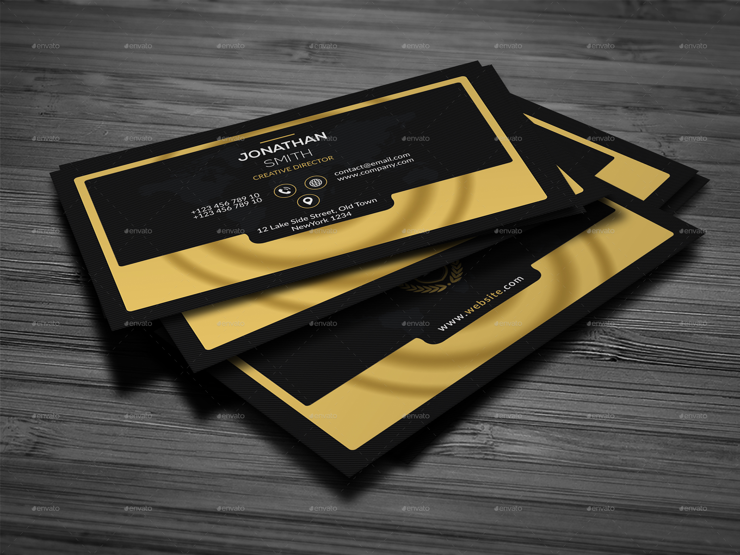 Gold Business Card Templates, Print Templates | GraphicRiver